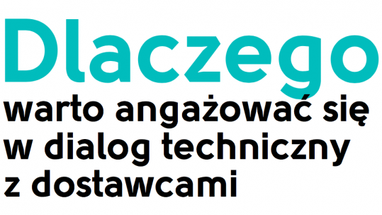 Why is it worth engaging in technical dialogue with suppliers ...